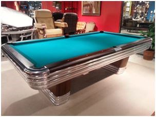Brunswick Billiards Brunswick 1950 Centennial 9' Antique Pool Table